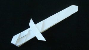 Épée en papier faite à la main (89 photos) - Schémas et instructions ...