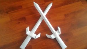 Épée en papier faite à la main (89 photos) - Schémas et instructions ...