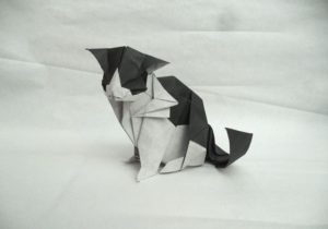 Chat en origami (115 photos) - instructions étape par étape pour les ...