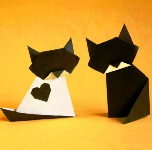 Chat en origami (115 photos) - instructions étape par étape pour les ...